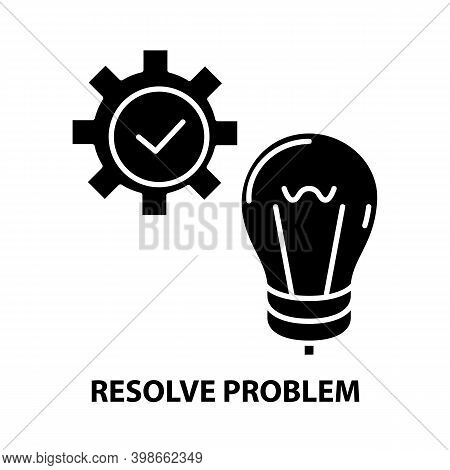 Resolve Problem Icon Vector & Photo (Free Trial) | Bigstock