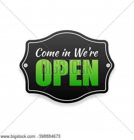 Open Door Sign. Door Vector & Photo (Free Trial) | Bigstock