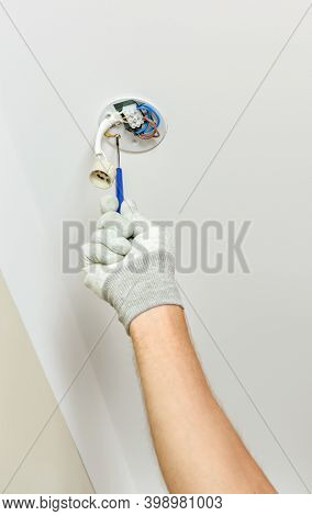 Worker Installing Led Image & Photo (Free Trial) | Bigstock
