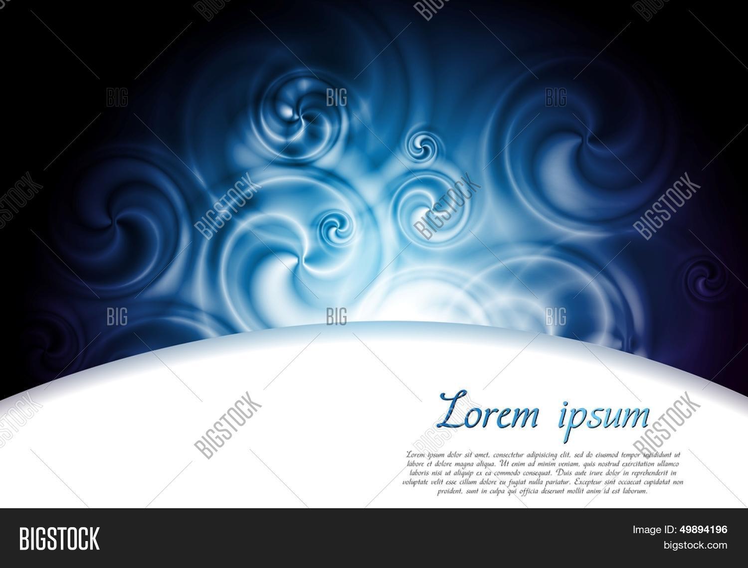 Swirl Blue Abstract Vector & Photo (Free Trial) | Bigstock