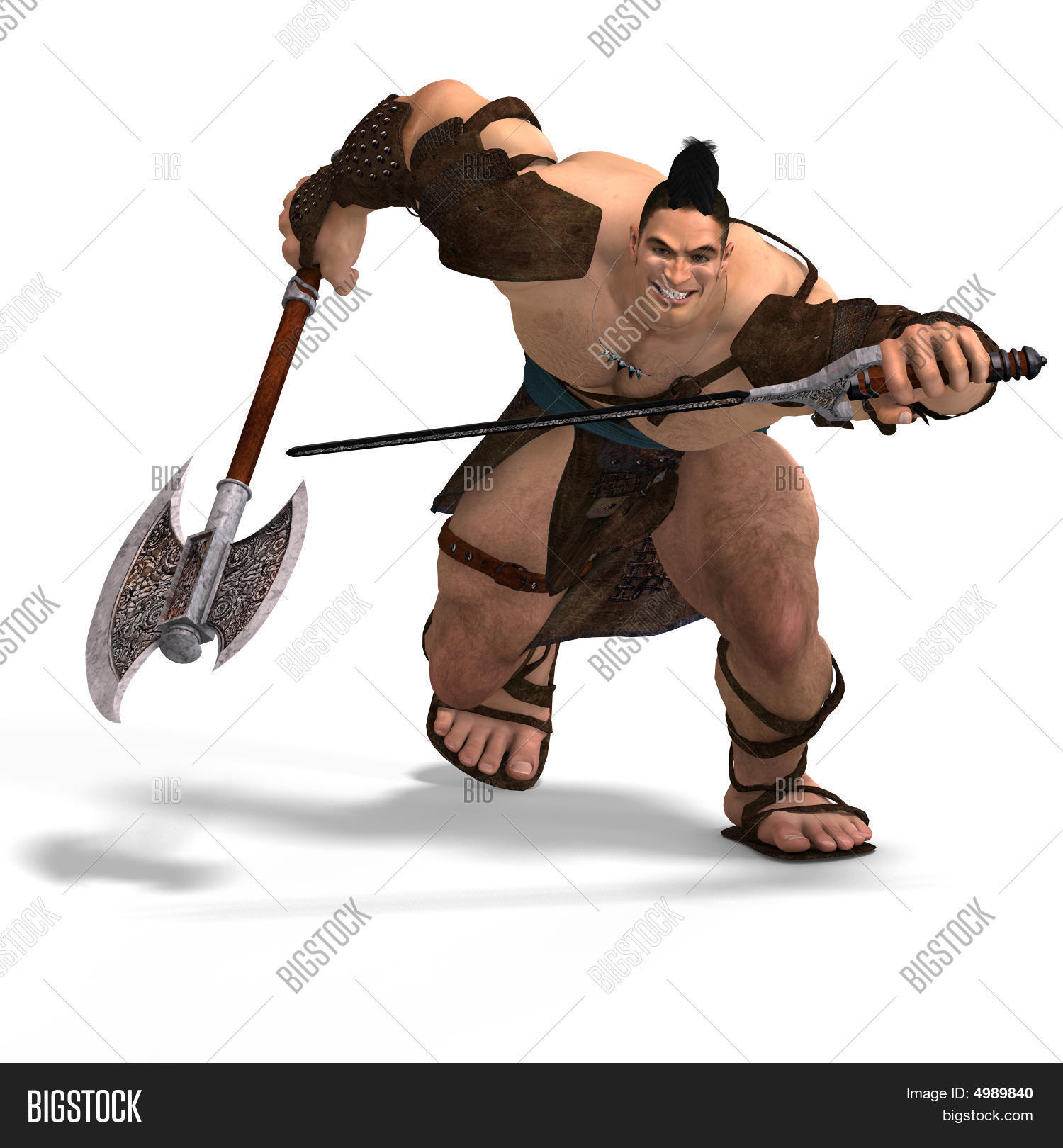 Muscular Barbarian Image & Photo (Free Trial) | Bigstock