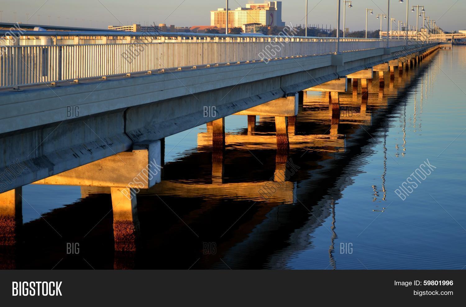Bridge Reflection Over Image & Photo (Free Trial) | Bigstock