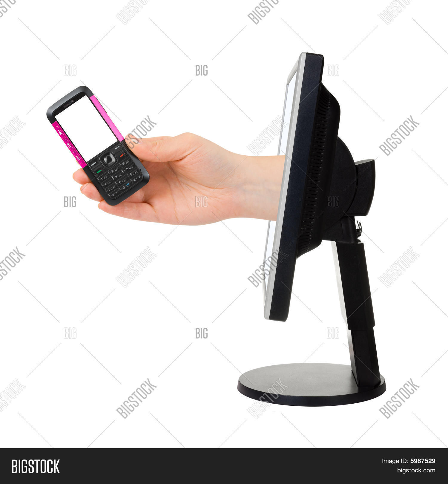 Computer Screen Hand Image & Photo (Free Trial) | Bigstock