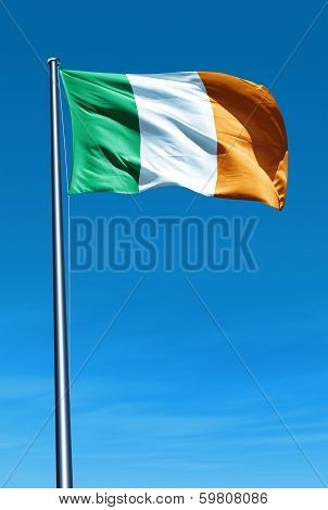 Ireland Flag Waving On Image & Photo (Free Trial) | Bigstock