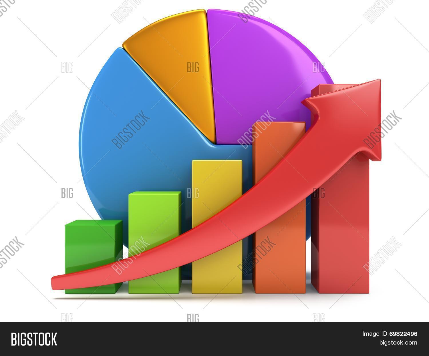 Bar Graph Red Arrow Image & Photo (Free Trial) | Bigstock
