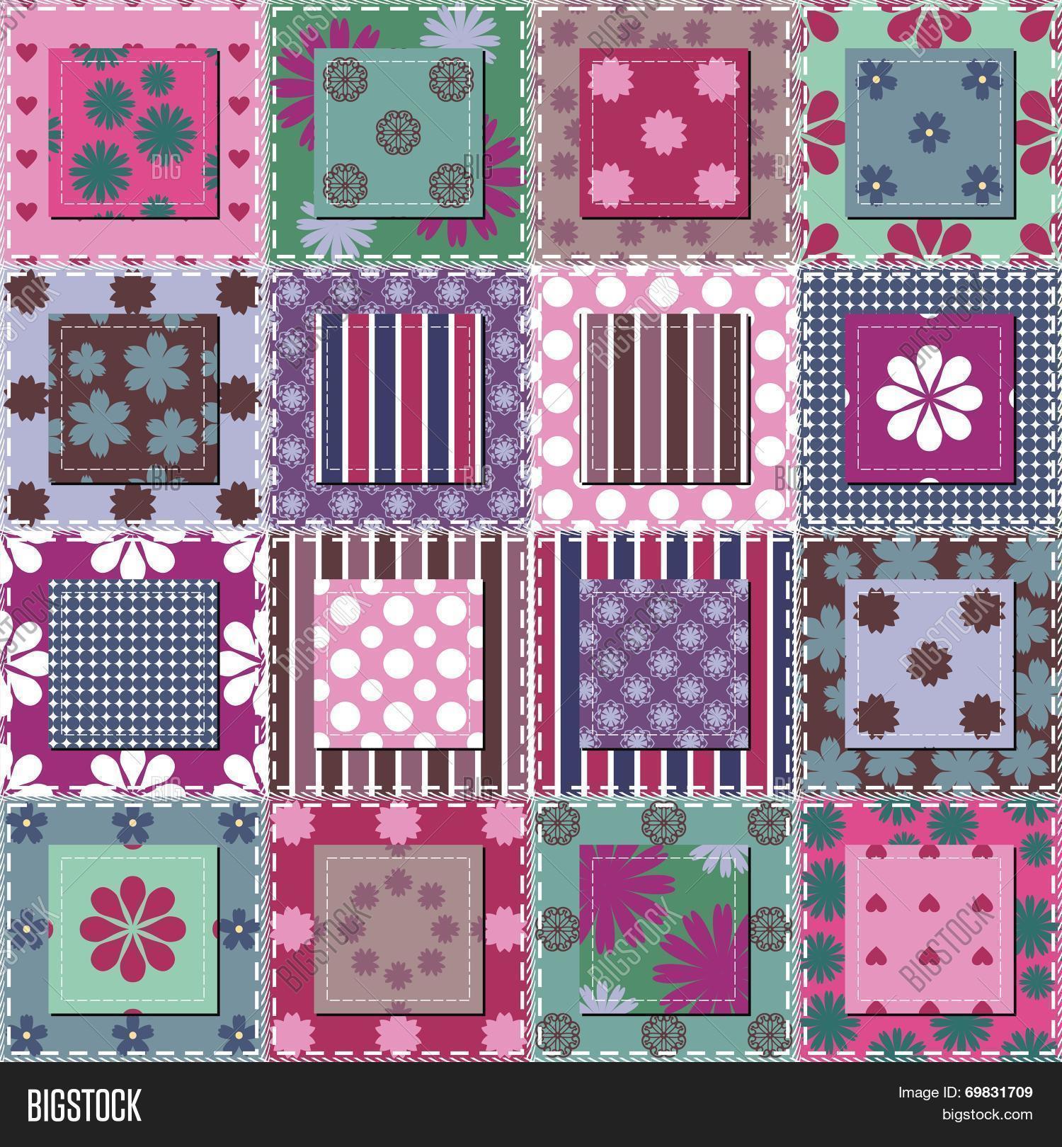 Patchwork Background Vector & Photo (Free Trial) | Bigstock