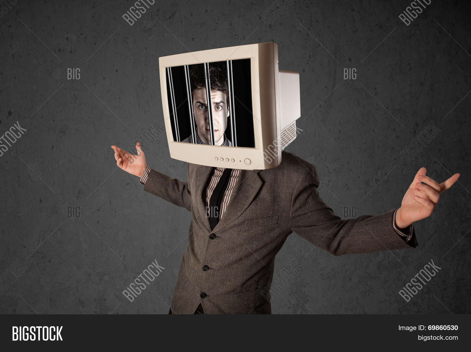 Business Man Monitor Image & Photo (Free Trial) | Bigstock