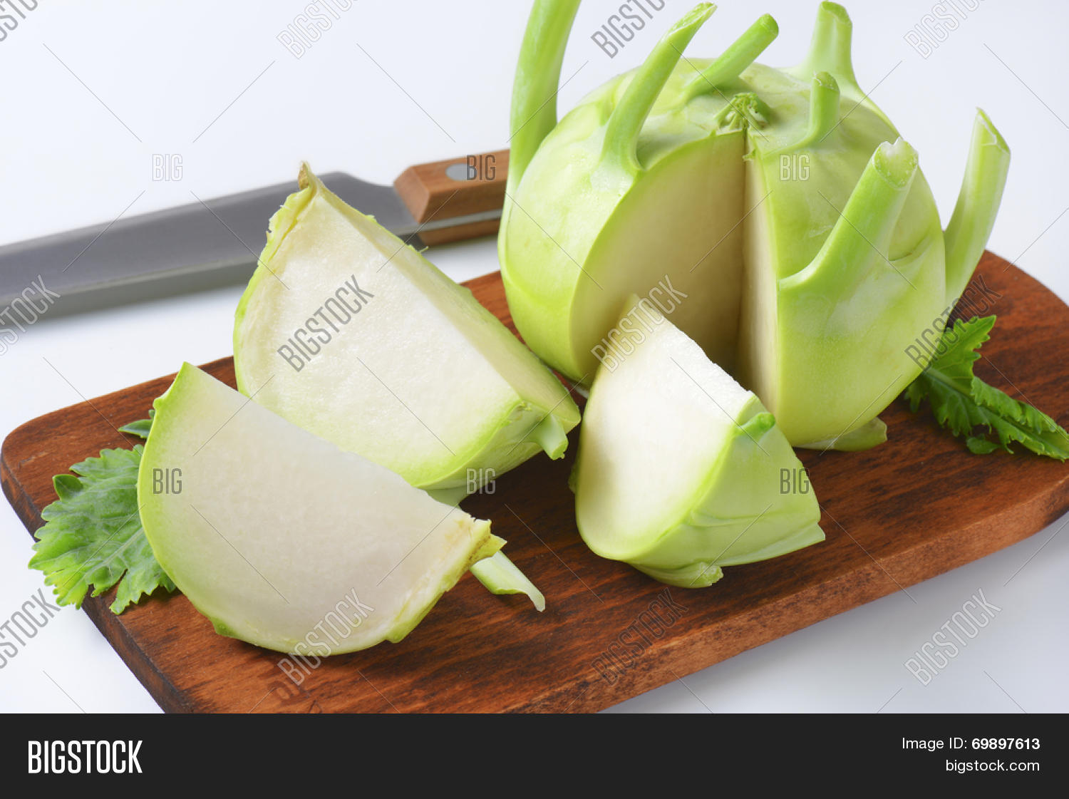 Detail Cut Kohlrabies Image & Photo (Free Trial) | Bigstock
