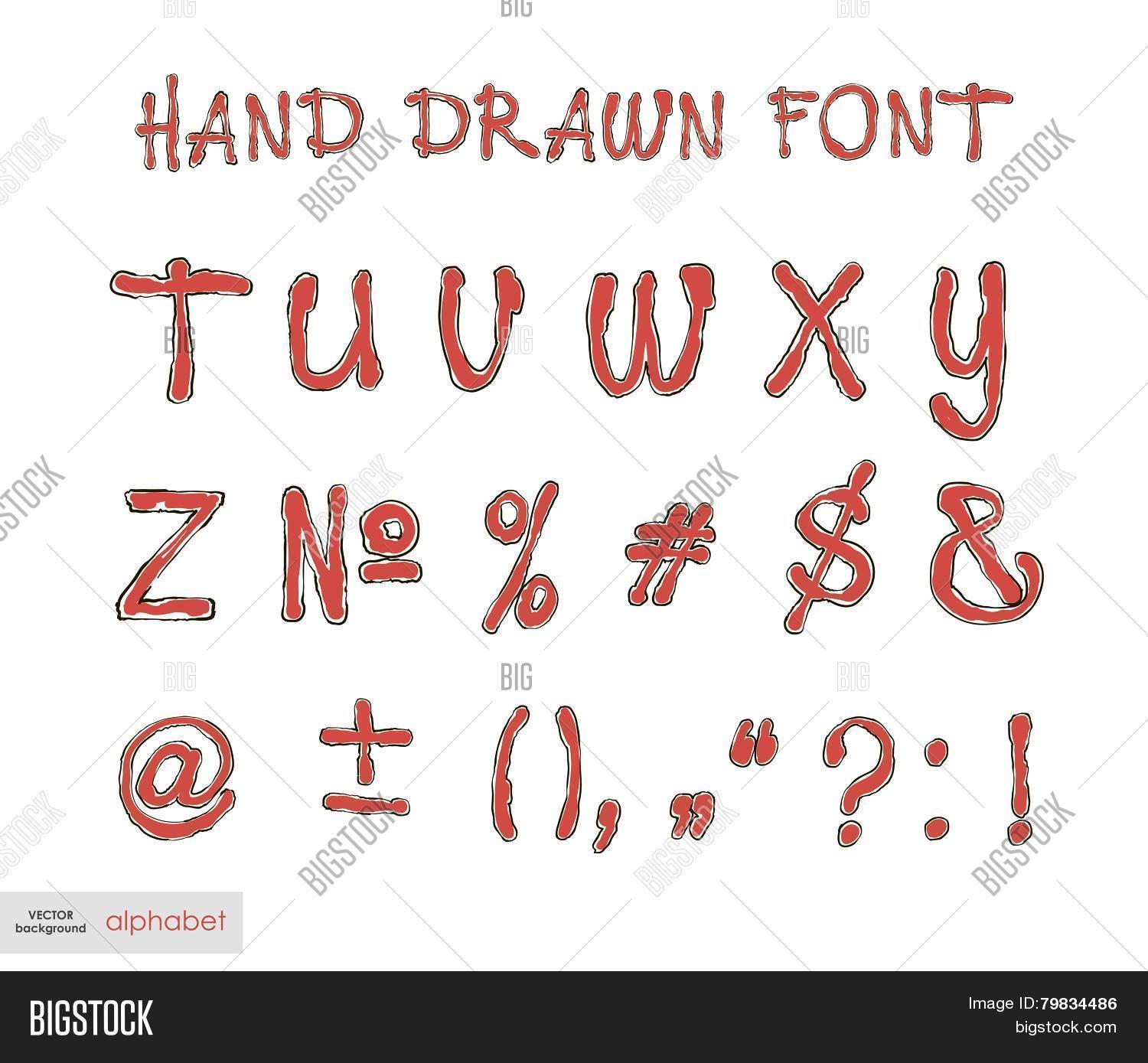 Handwritten Alphabet Vector & Photo (Free Trial) | Bigstock