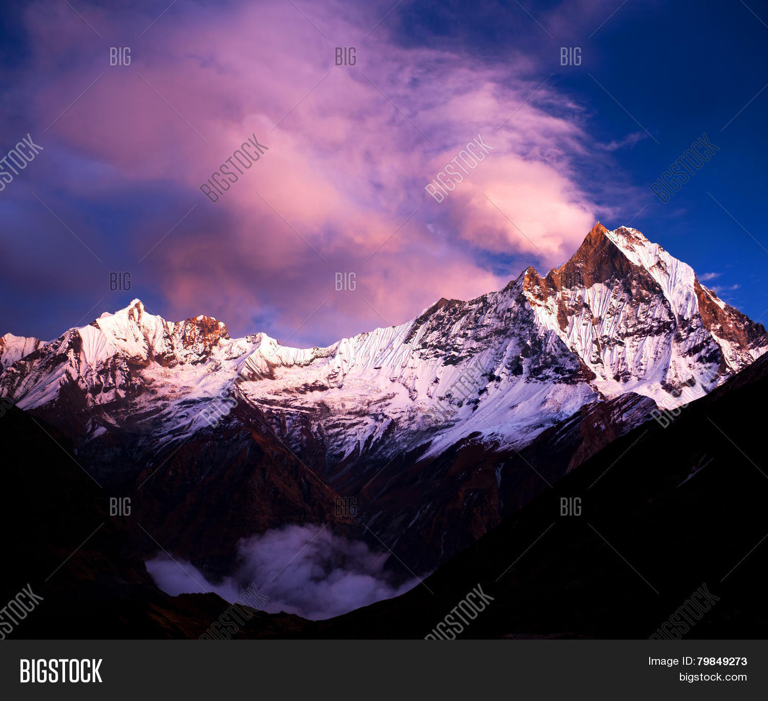 Mount Machapuchare ( Image & Photo (Free Trial) | Bigstock