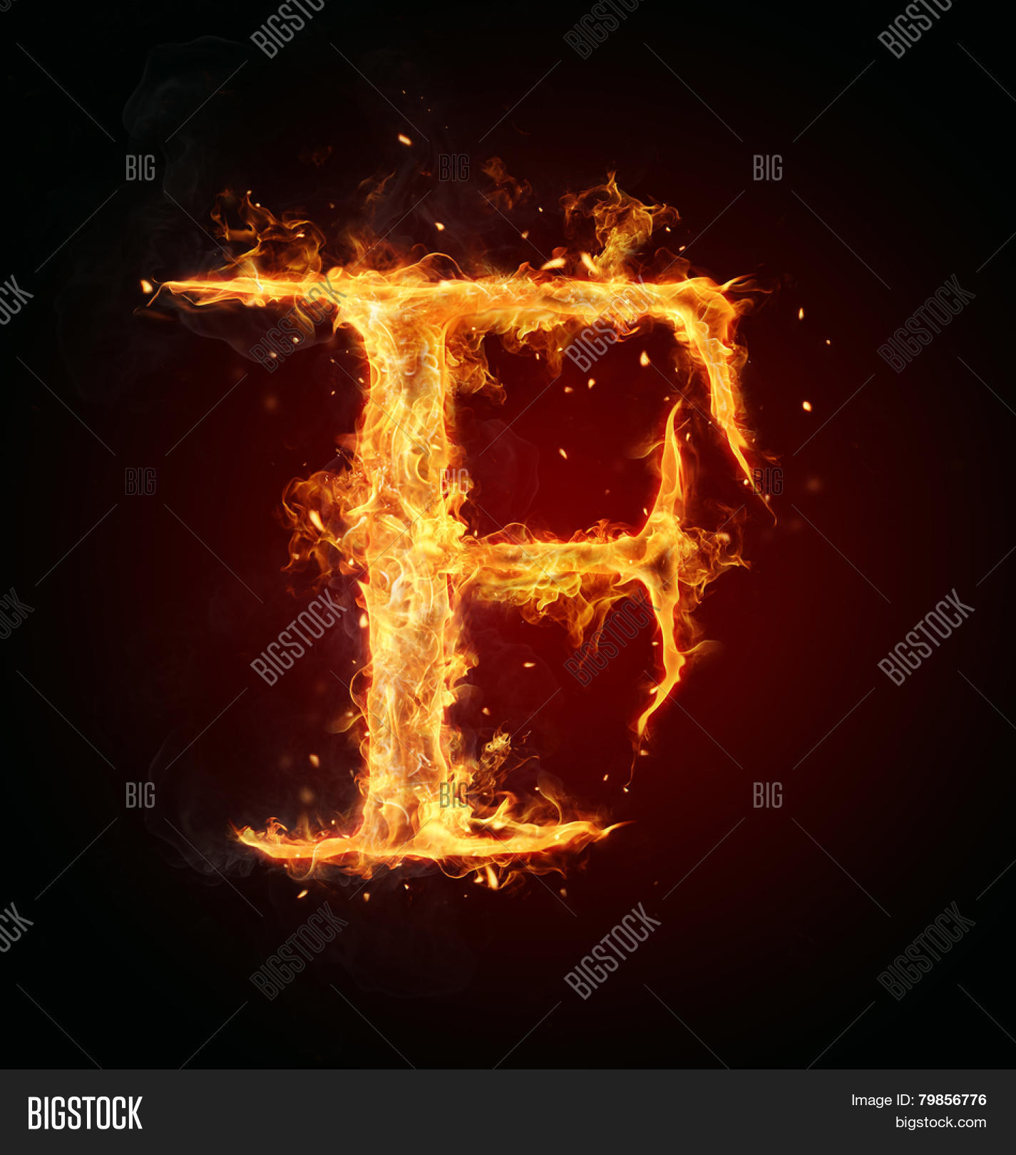 Burning Fire Letter Image & Photo (Free Trial) | Bigstock