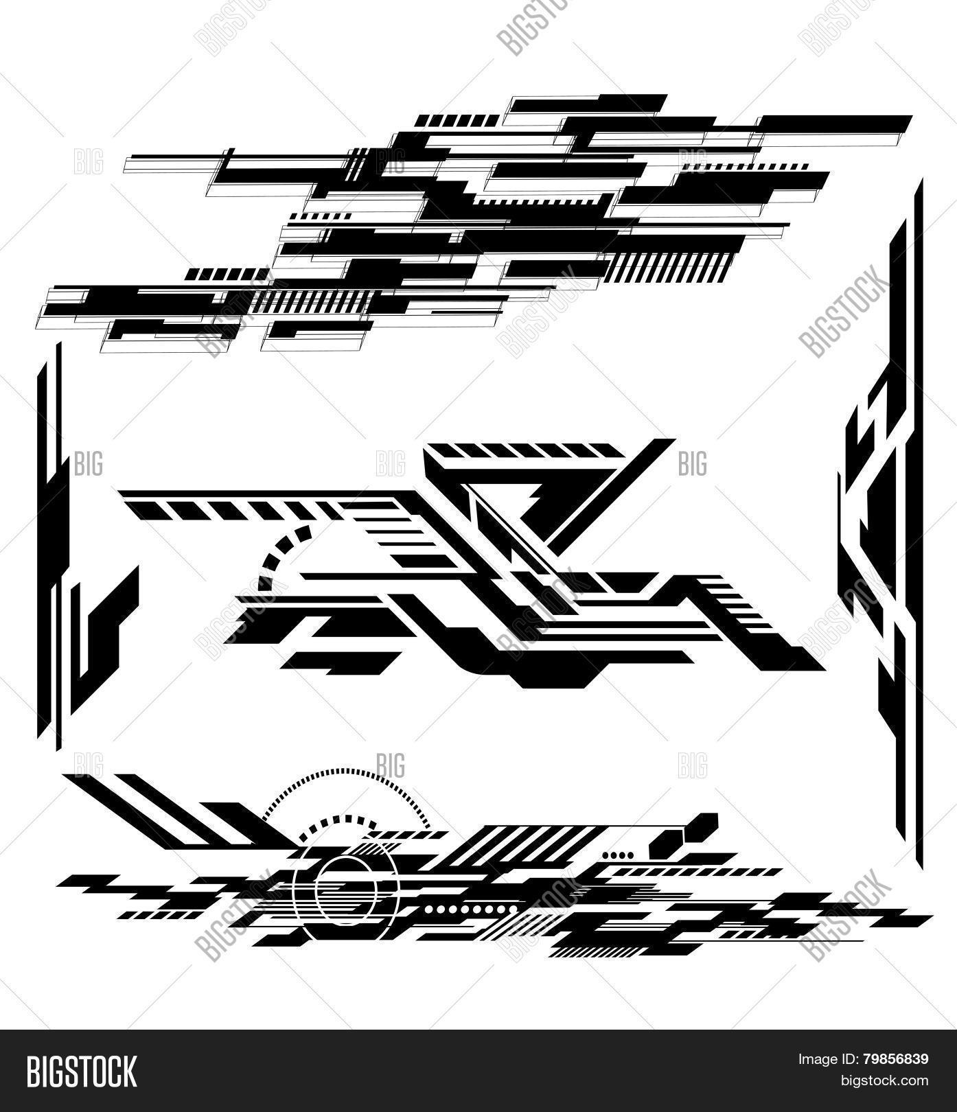 Tech Shapes Vector & Photo (Free Trial) | Bigstock