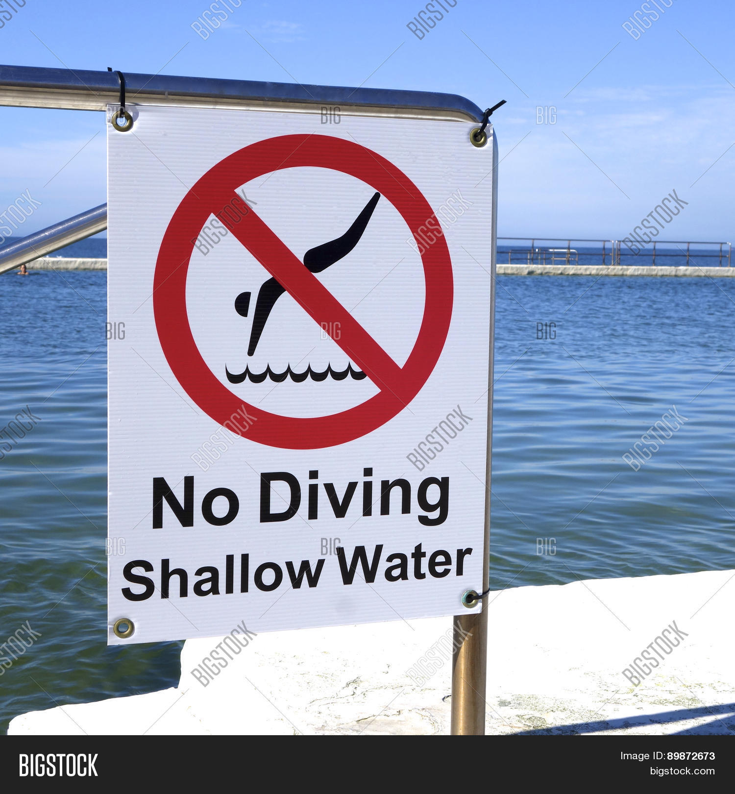No Diving Sign Image & Photo (Free Trial) | Bigstock