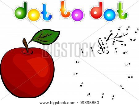 Cartoon Apple Dot Dot Vector & Photo (Free Trial) | Bigstock