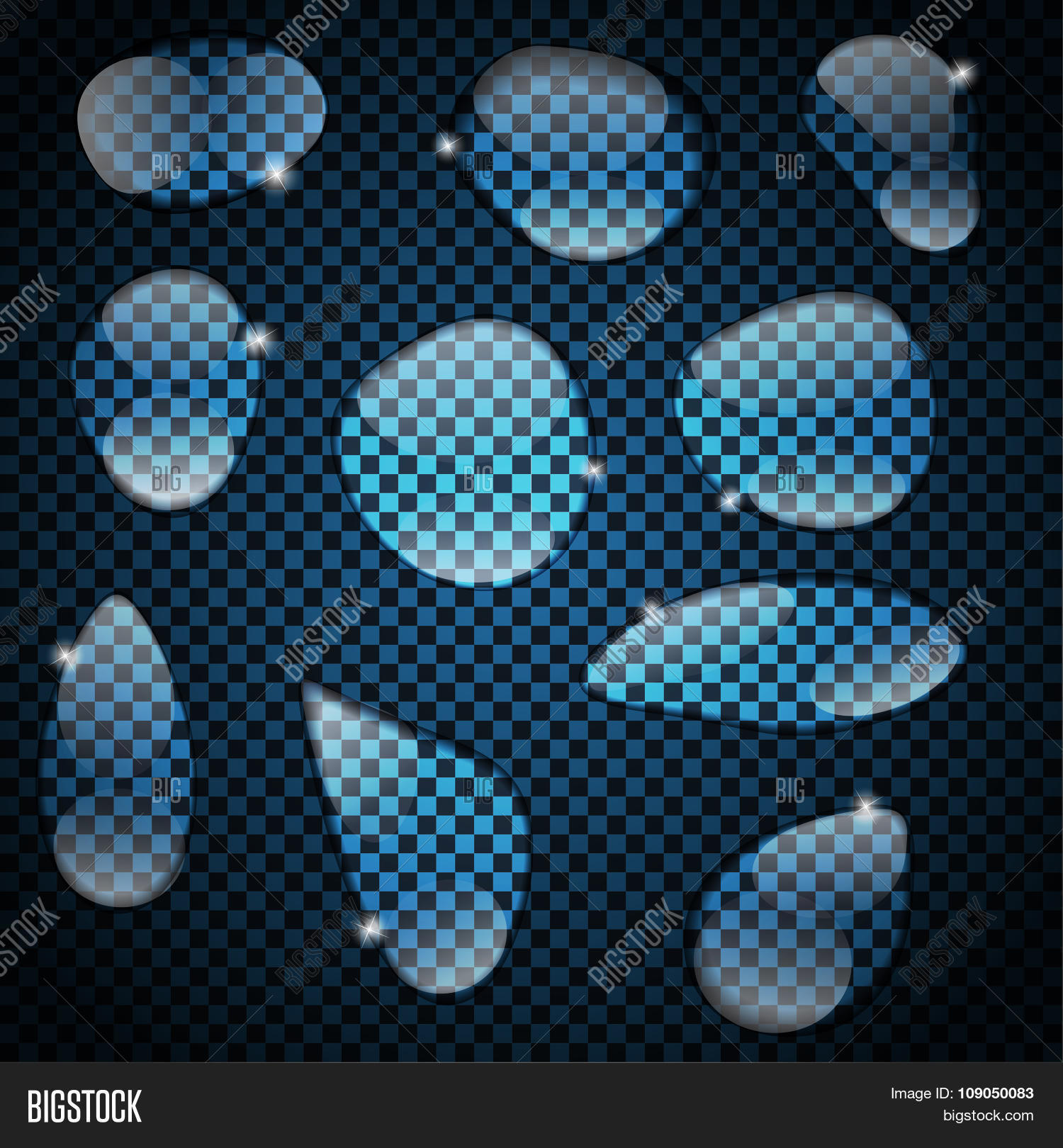 Realistic Water Drops Vector & Photo (Free Trial) | Bigstock