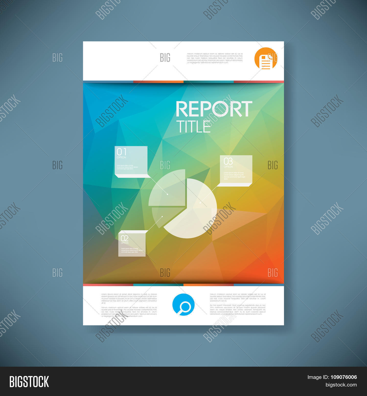 Report Cover Template Vector & Photo (Free Trial) | Bigstock