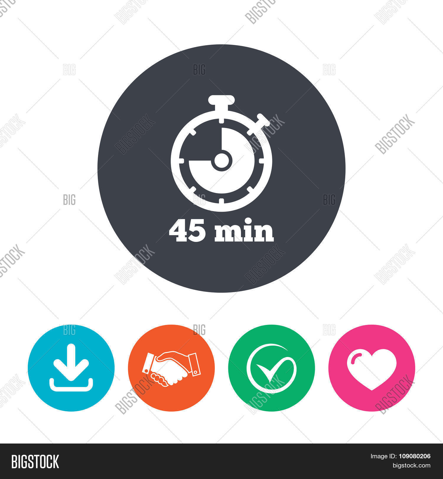 Timer Sign Icon. 45 Vector & Photo (Free Trial) | Bigstock