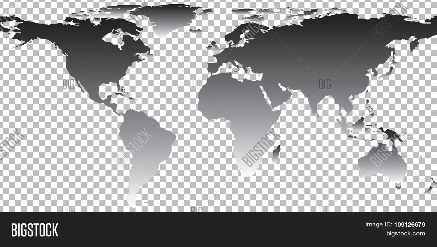 Black Map World On Vector & Photo (Free Trial) | Bigstock