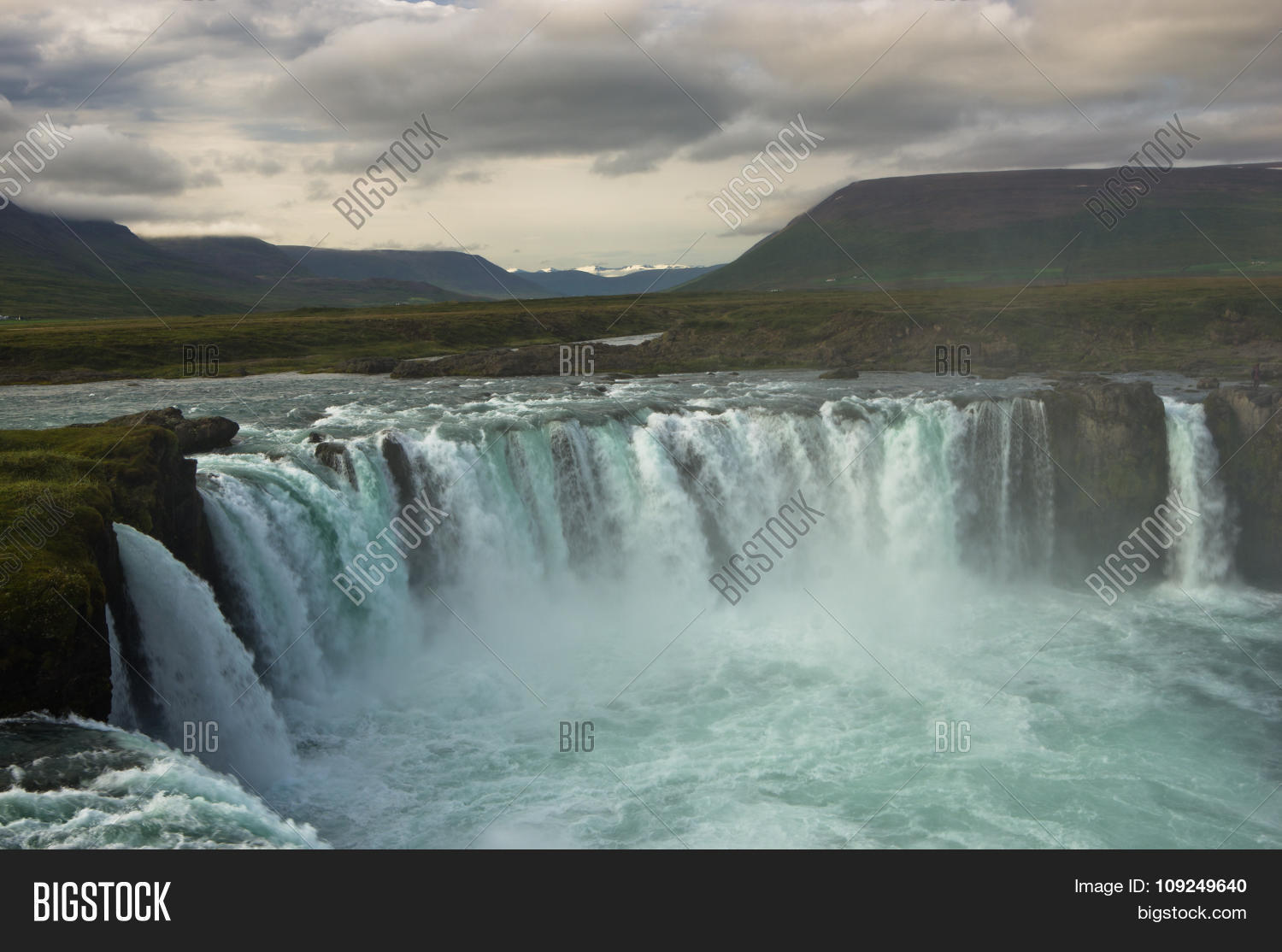 Godafoss Waterfall Image & Photo (Free Trial) | Bigstock