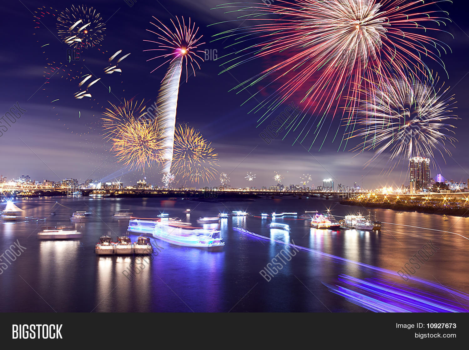 Fireworks Firing Into Image & Photo (Free Trial) | Bigstock