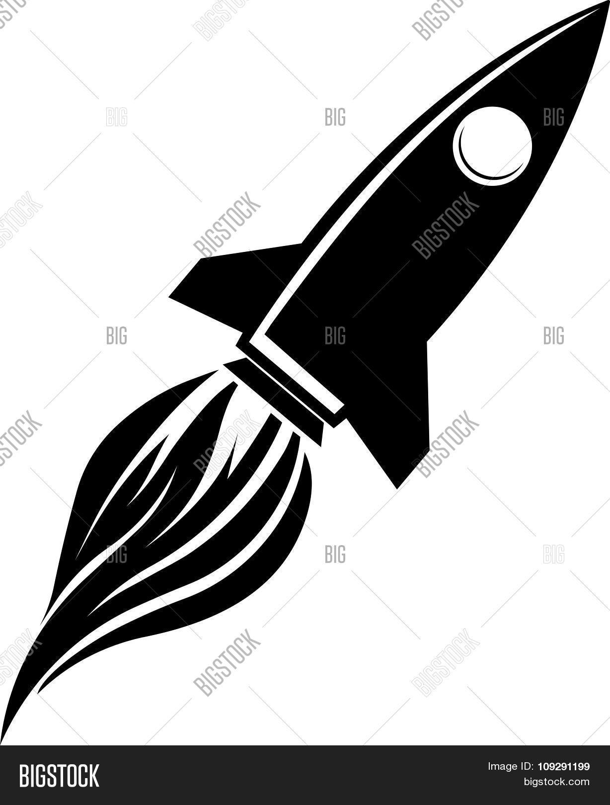 Abstract Space Rocket Vector & Photo (Free Trial) | Bigstock