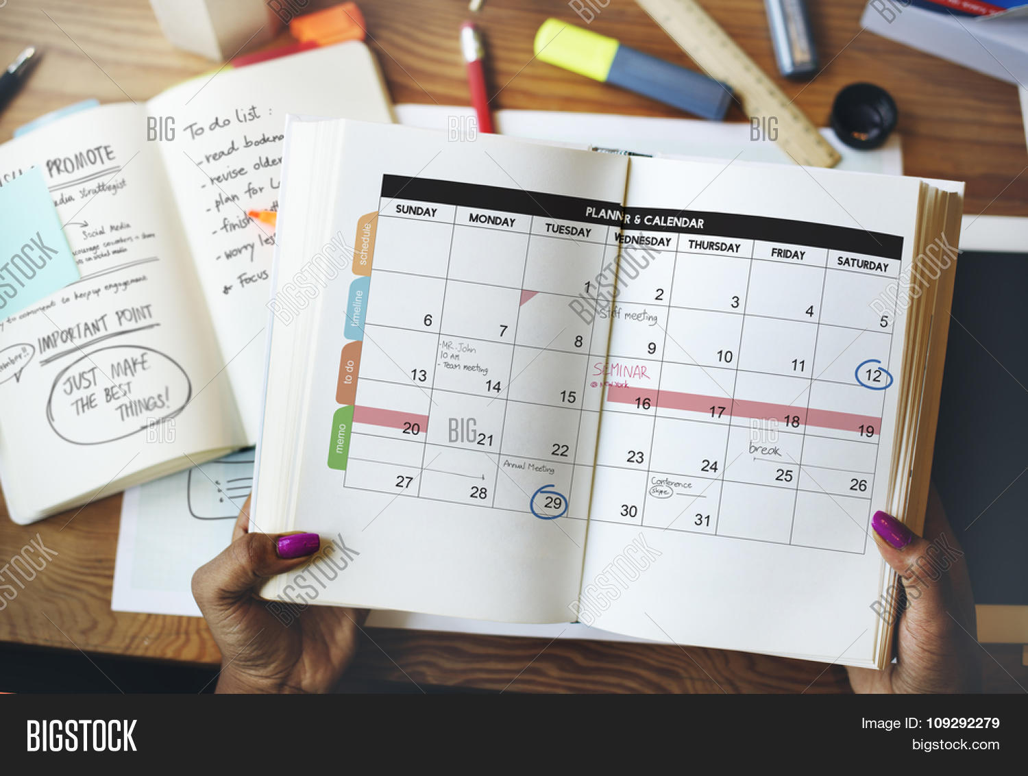 Calender Planner Image & Photo (Free Trial) | Bigstock