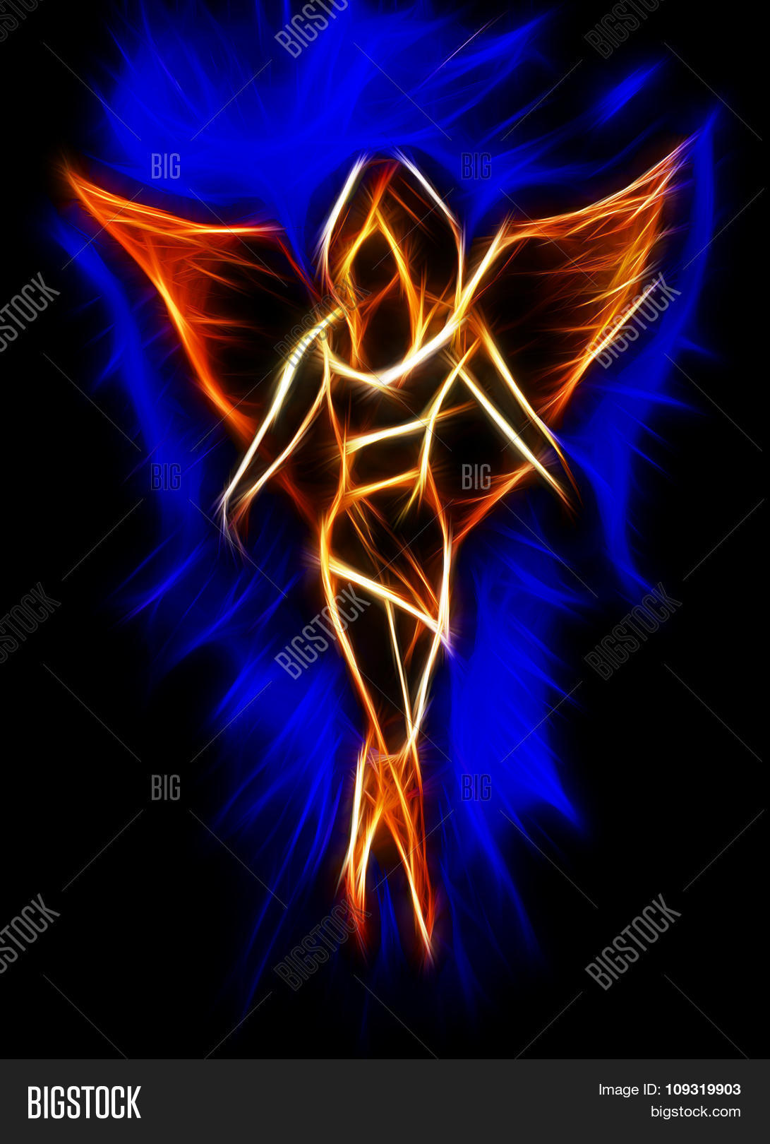 Fiery Angel Fractal Image & Photo (Free Trial) | Bigstock