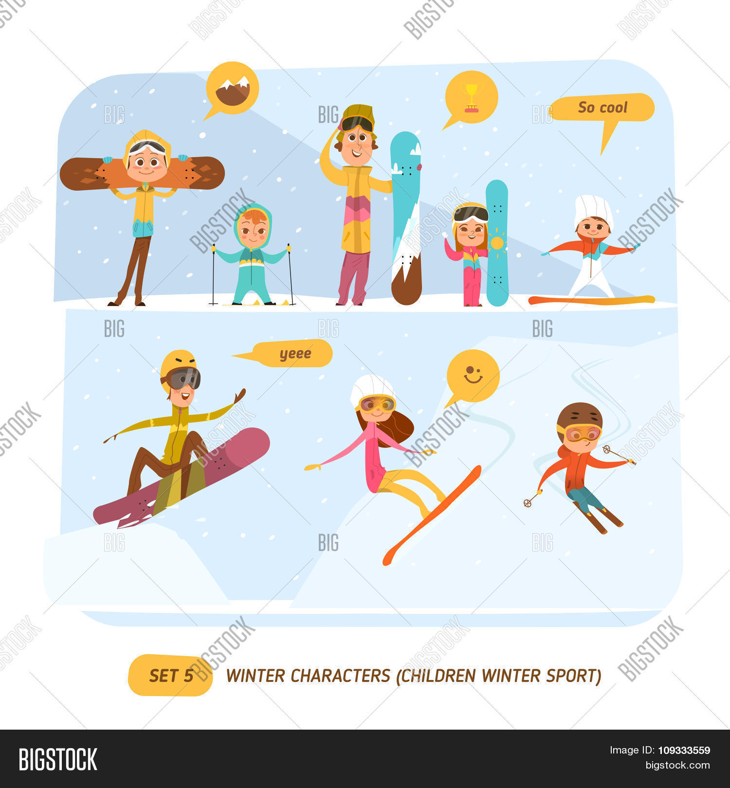 Winter Characters Vector & Photo (Free Trial) | Bigstock