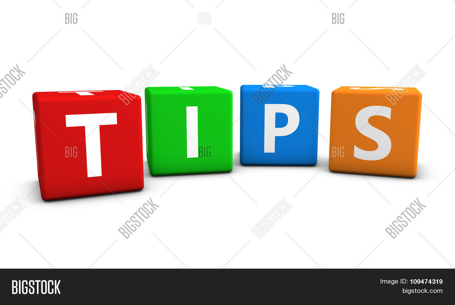 Tips Sign On Colorful Image & Photo (Free Trial) | Bigstock