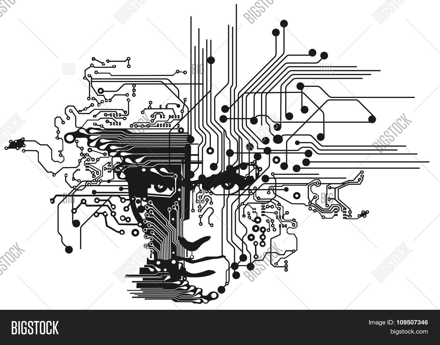 Circuit Boards Face Vector & Photo (Free Trial) | Bigstock