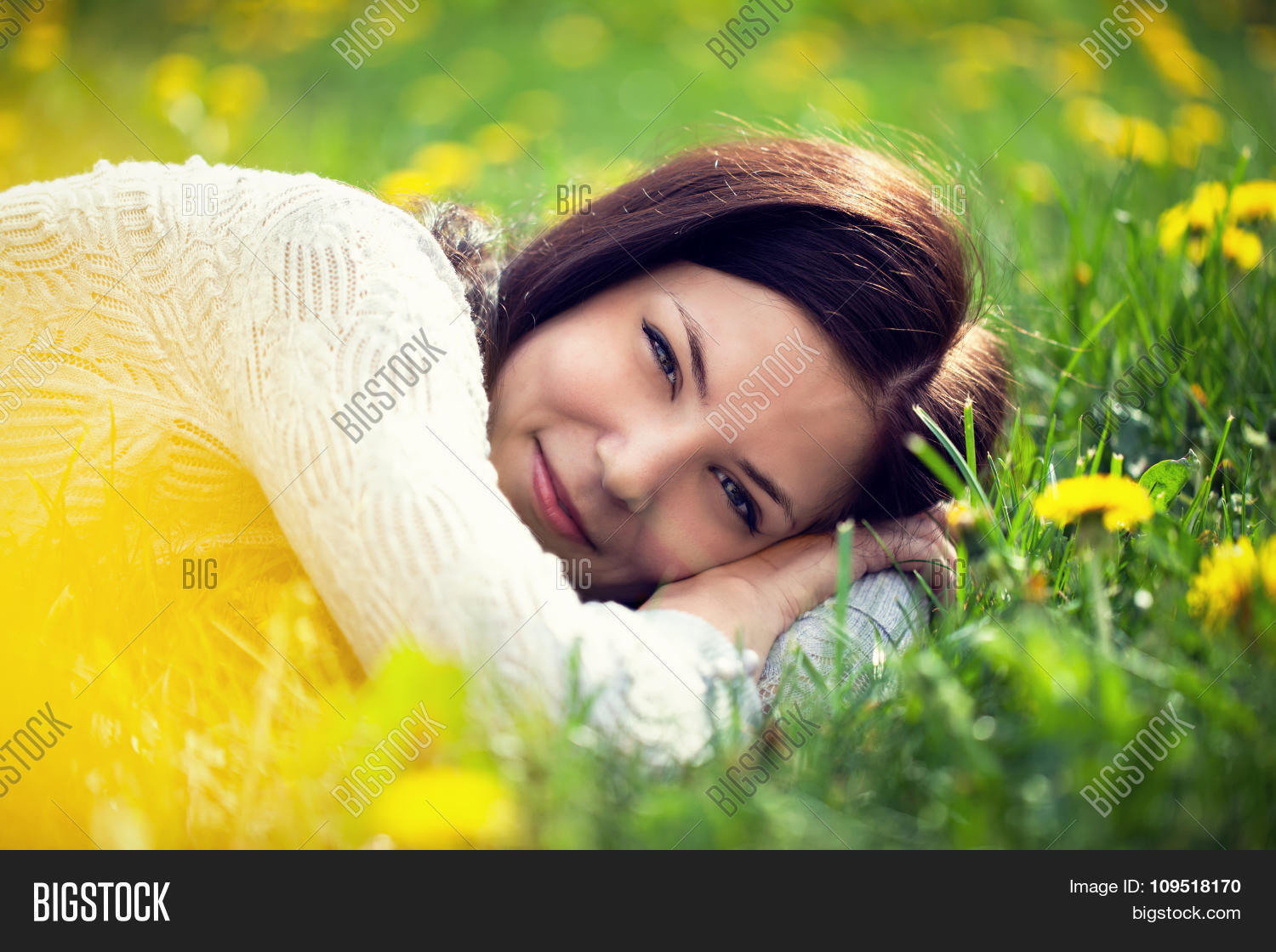 Beautiful Woman Lying Image & Photo (Free Trial) | Bigstock