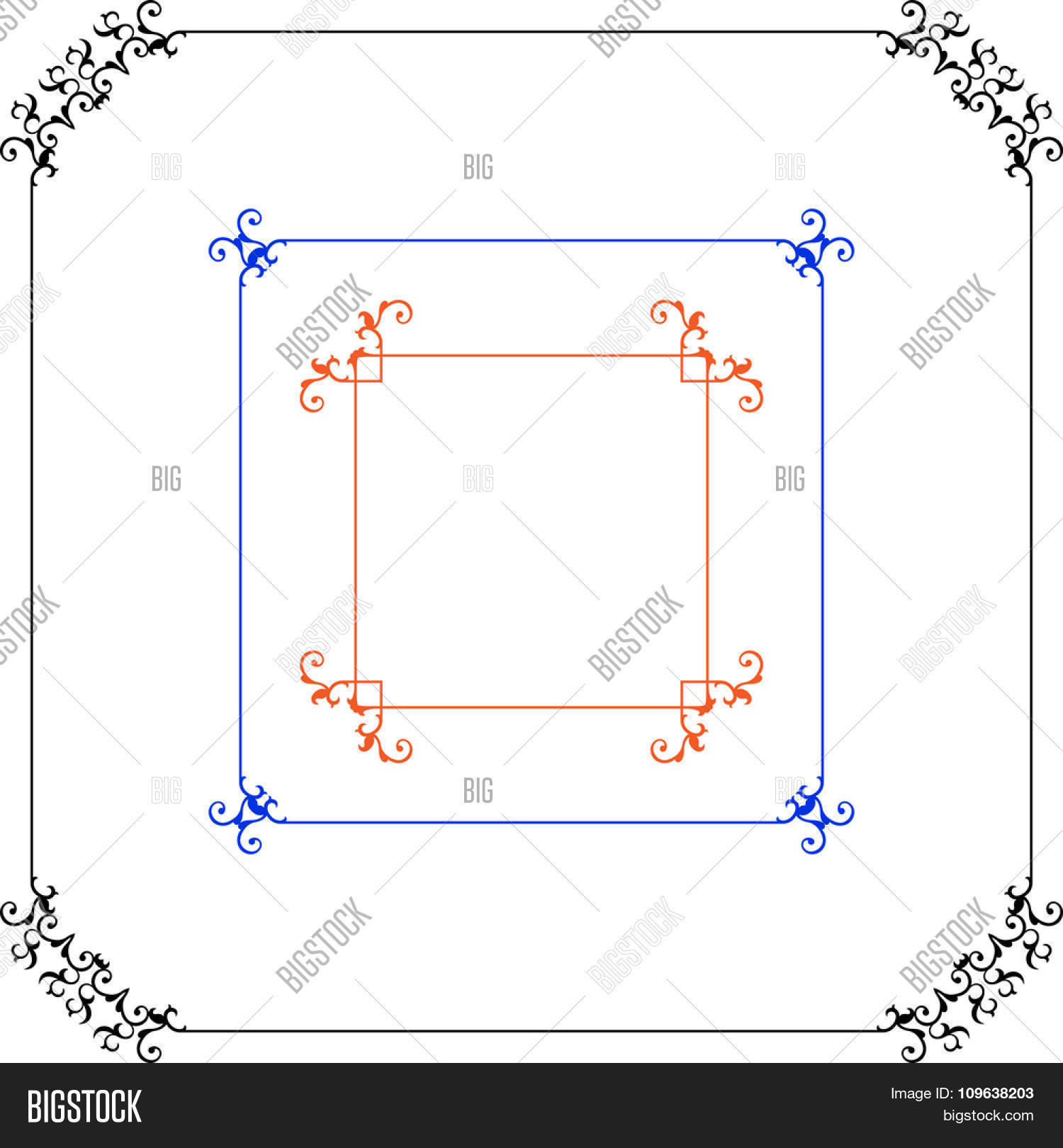 Frame Border Design Vector & Photo (Free Trial) | Bigstock
