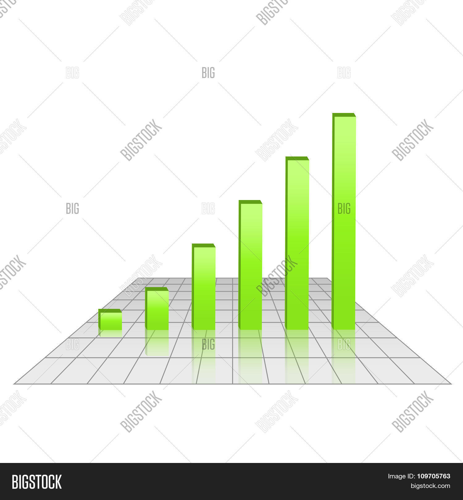Bar Chart Rising Vector & Photo (Free Trial) | Bigstock