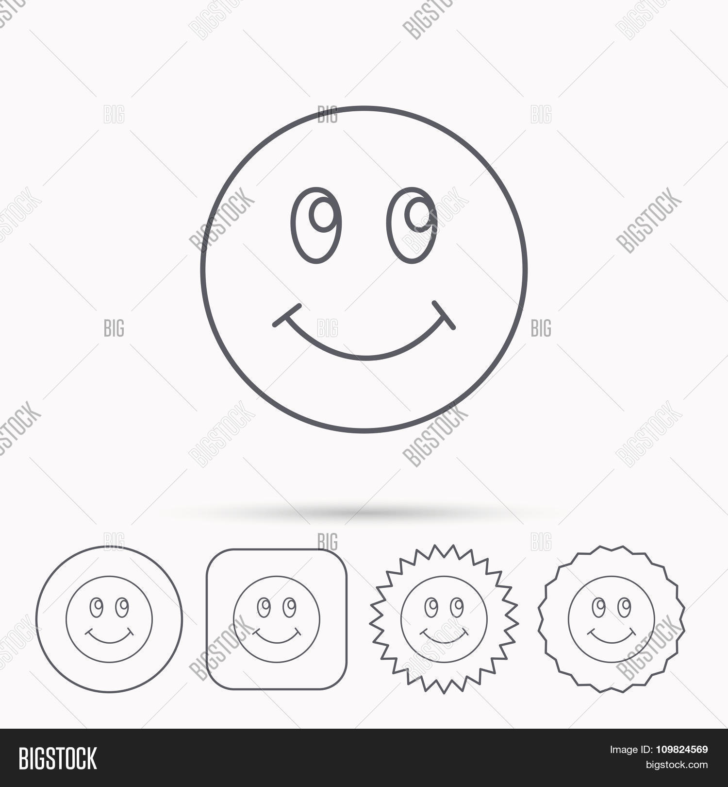 Smile Icon. Positive Vector & Photo (Free Trial) | Bigstock
