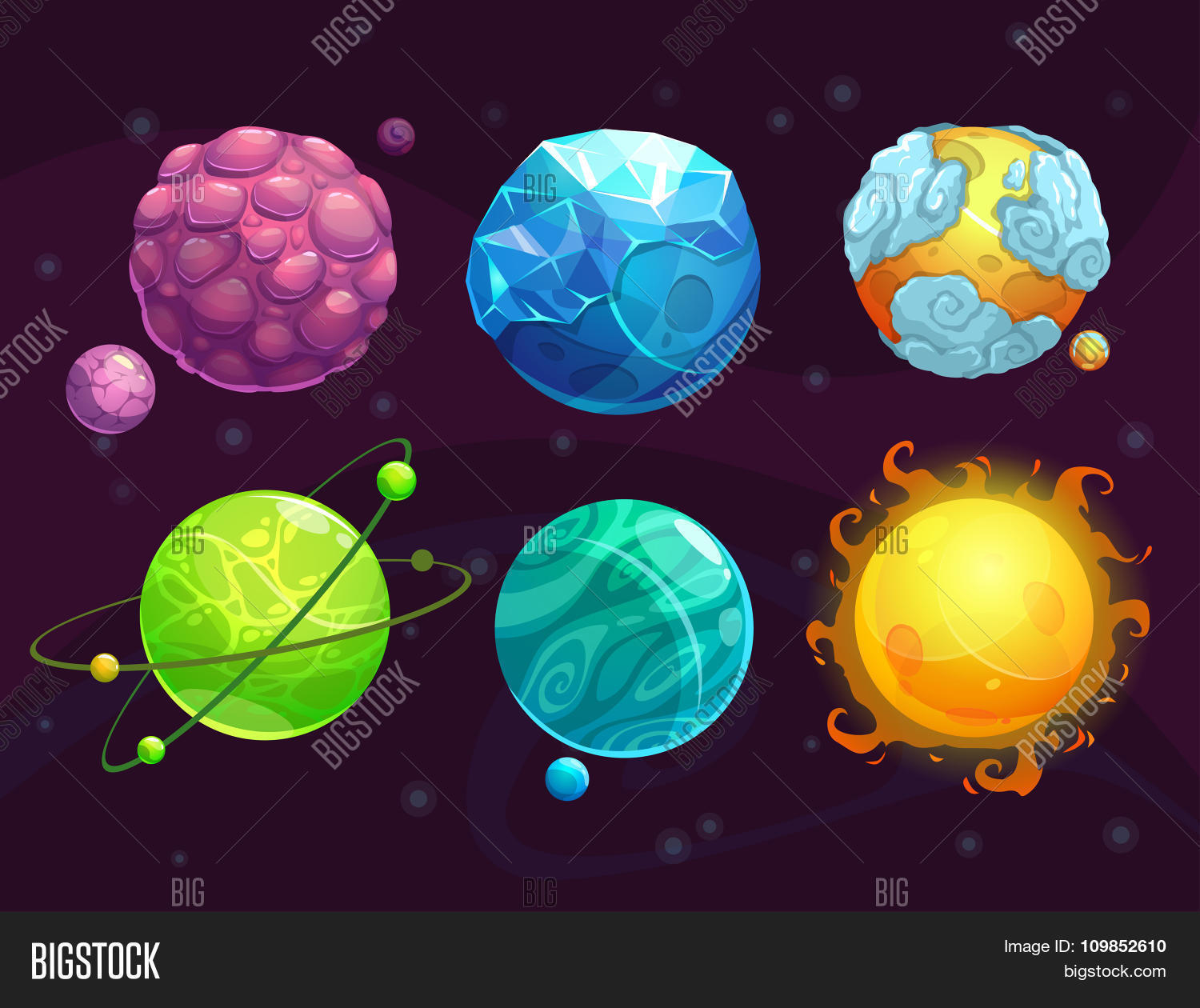 Cartoon Fantasy Alien Vector & Photo (Free Trial) | Bigstock