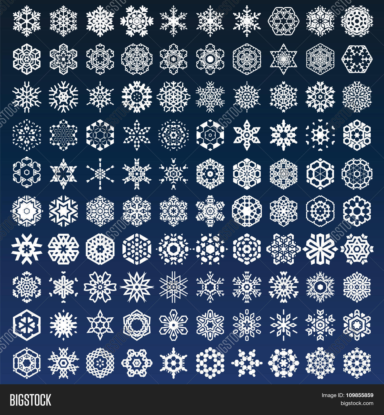 Snowflake Vector Vector & Photo (Free Trial) | Bigstock