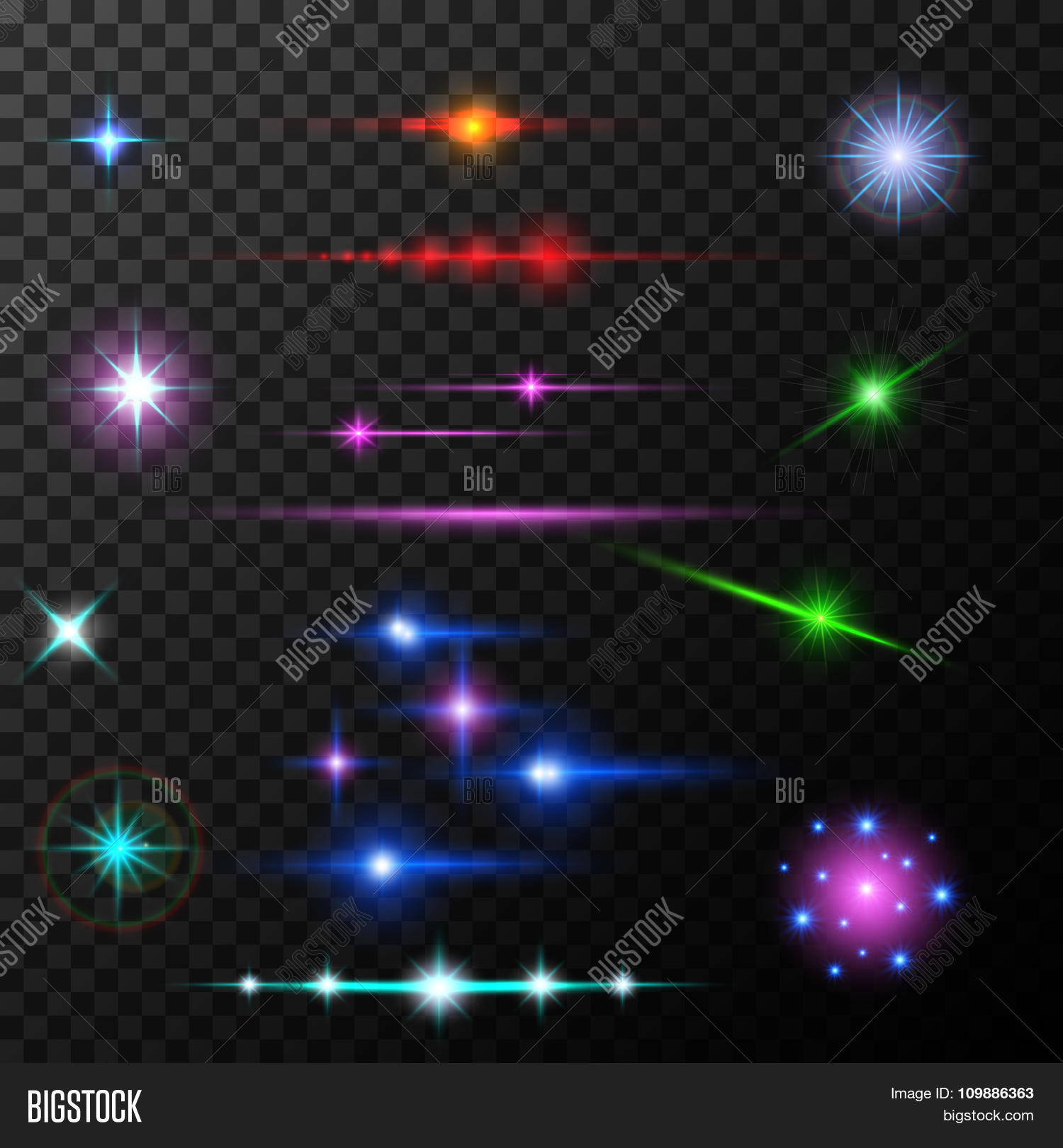 Realistic Lens Flares Vector & Photo (Free Trial) | Bigstock
