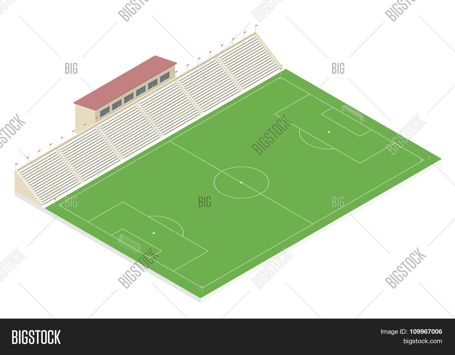 Isometric Soccer Vector & Photo (Free Trial) | Bigstock