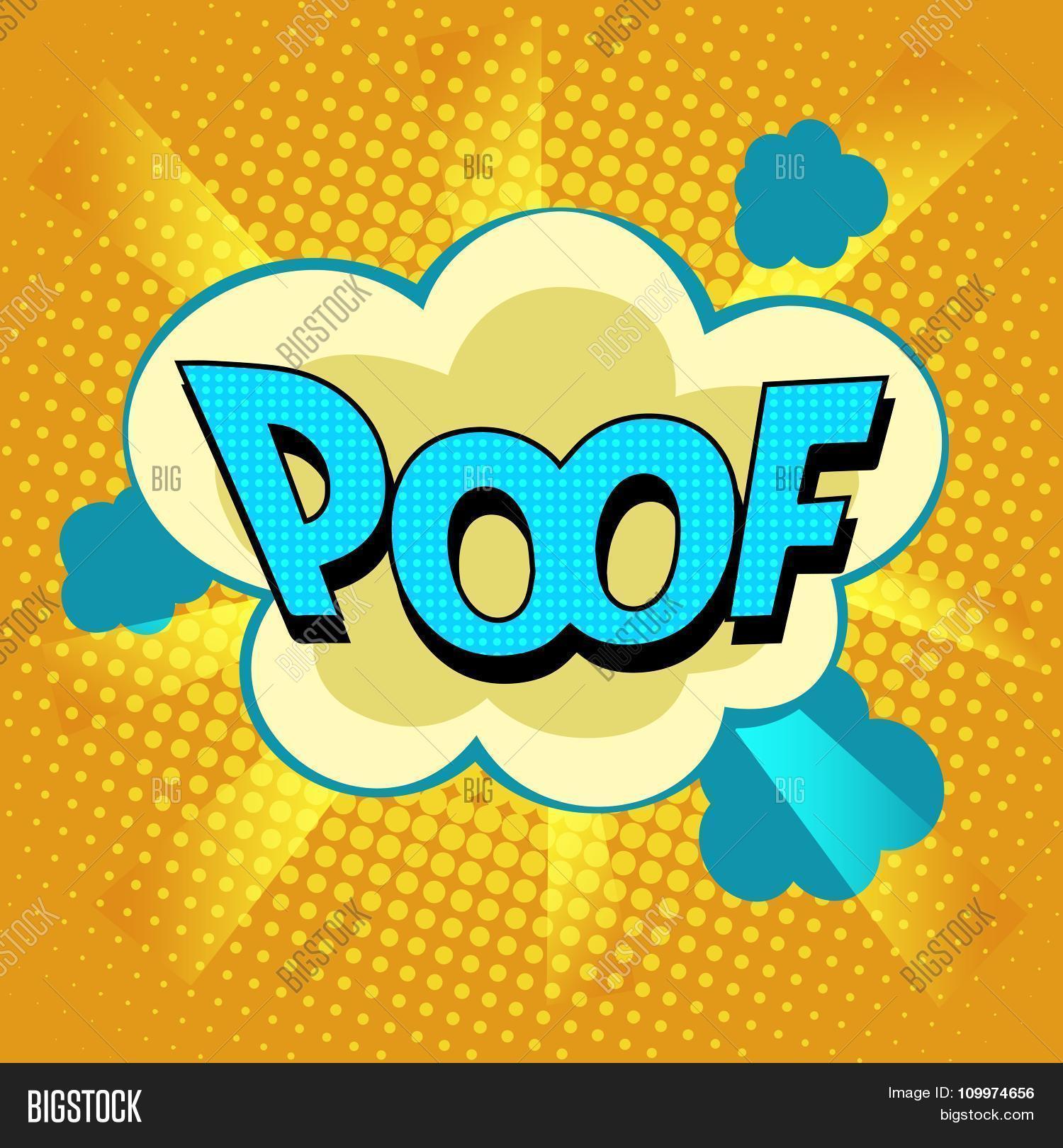 Poof Comic Bubble Vector & Photo (Free Trial) | Bigstock