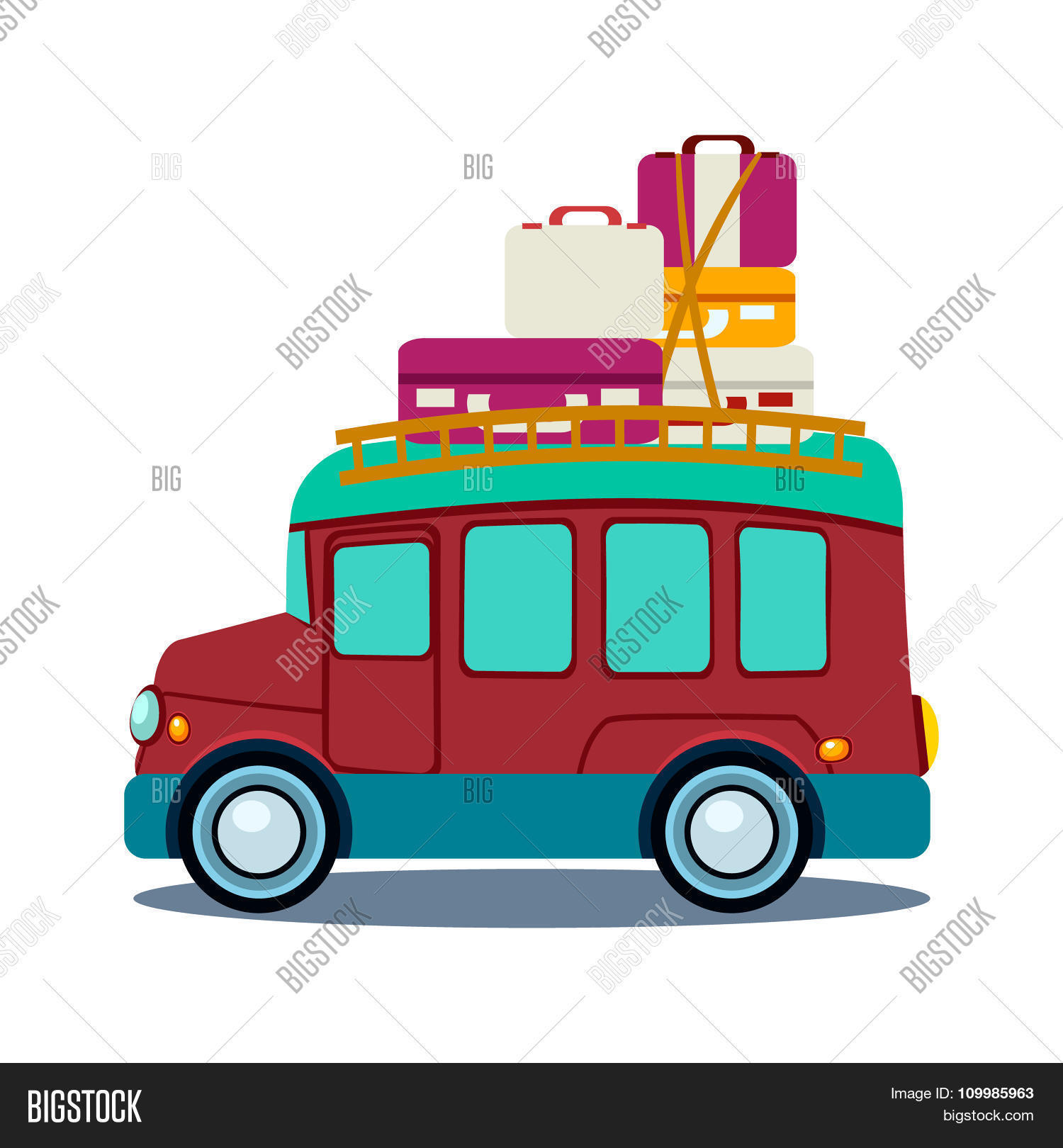Bus Side View Heap Vector & Photo (Free Trial) | Bigstock
