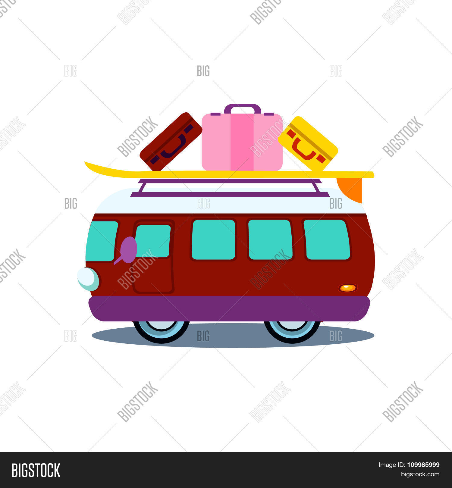 Bus Side View Heap Vector & Photo (Free Trial) | Bigstock