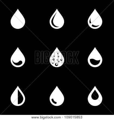 Stock Vector Vector Drop Icon Set Images, Illustrations & Vectors (Free ...