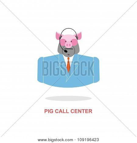 Pig Call Center. Pig Vector & Photo (Free Trial) | Bigstock