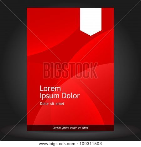 Red Brochure Template Vector & Photo (Free Trial) | Bigstock