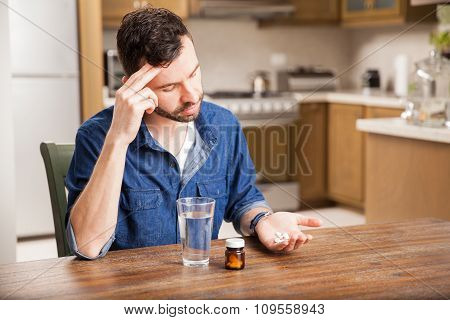 Hungover Guy Taking Image & Photo (Free Trial) | Bigstock