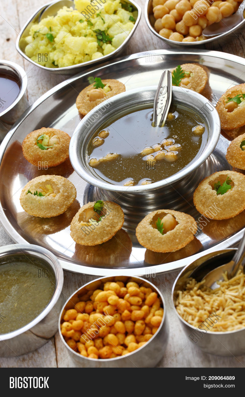 Homemade Pani Puri, Image & Photo (Free Trial) | Bigstock