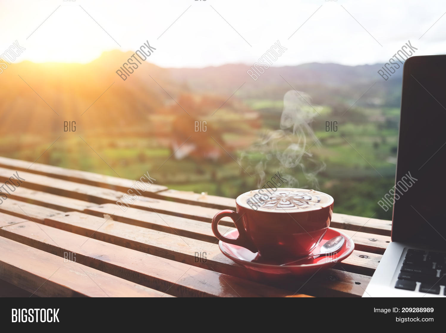 Coffee Morning Laptop Image & Photo (Free Trial) | Bigstock