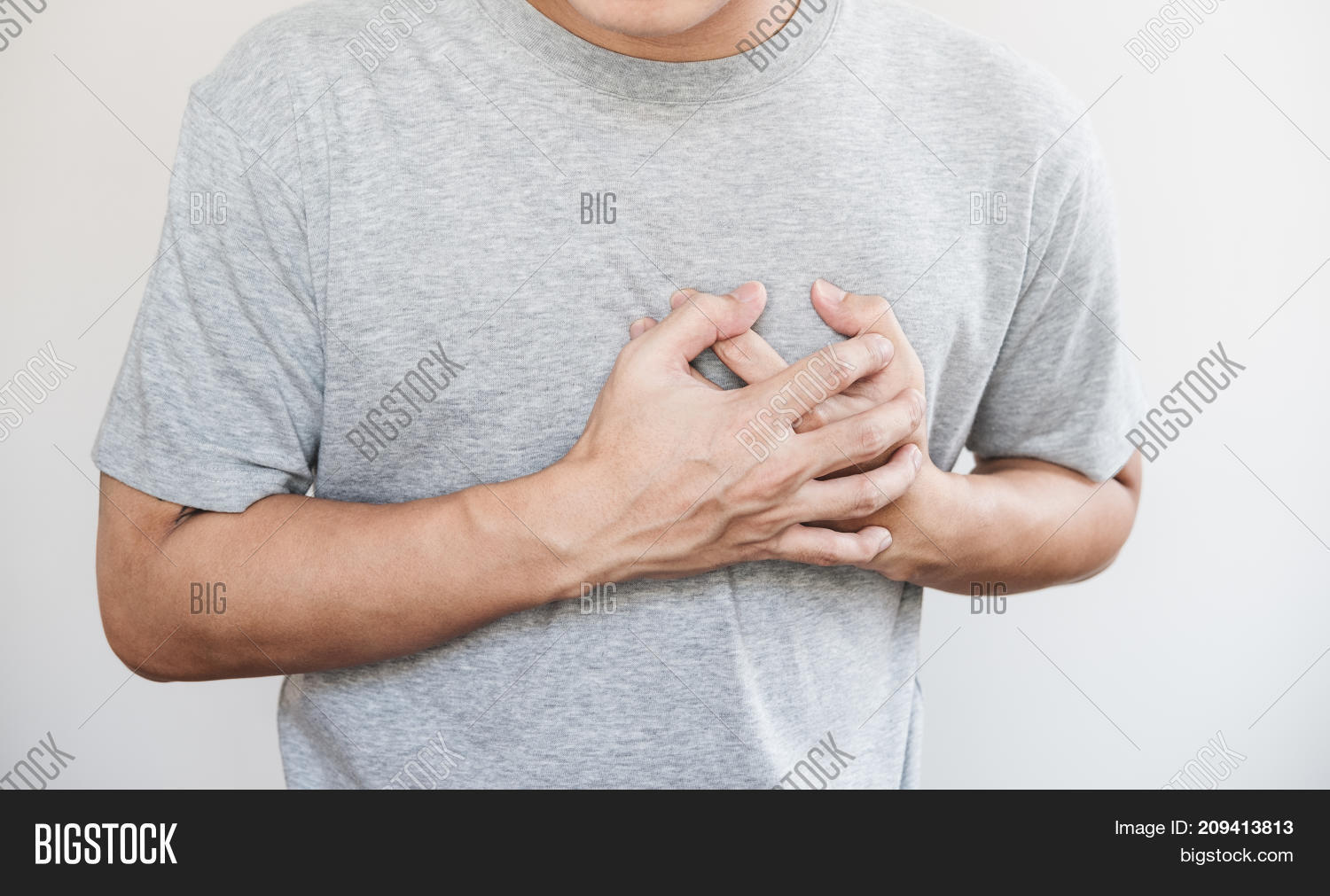 Man Touching His Heart Image & Photo (Free Trial) | Bigstock