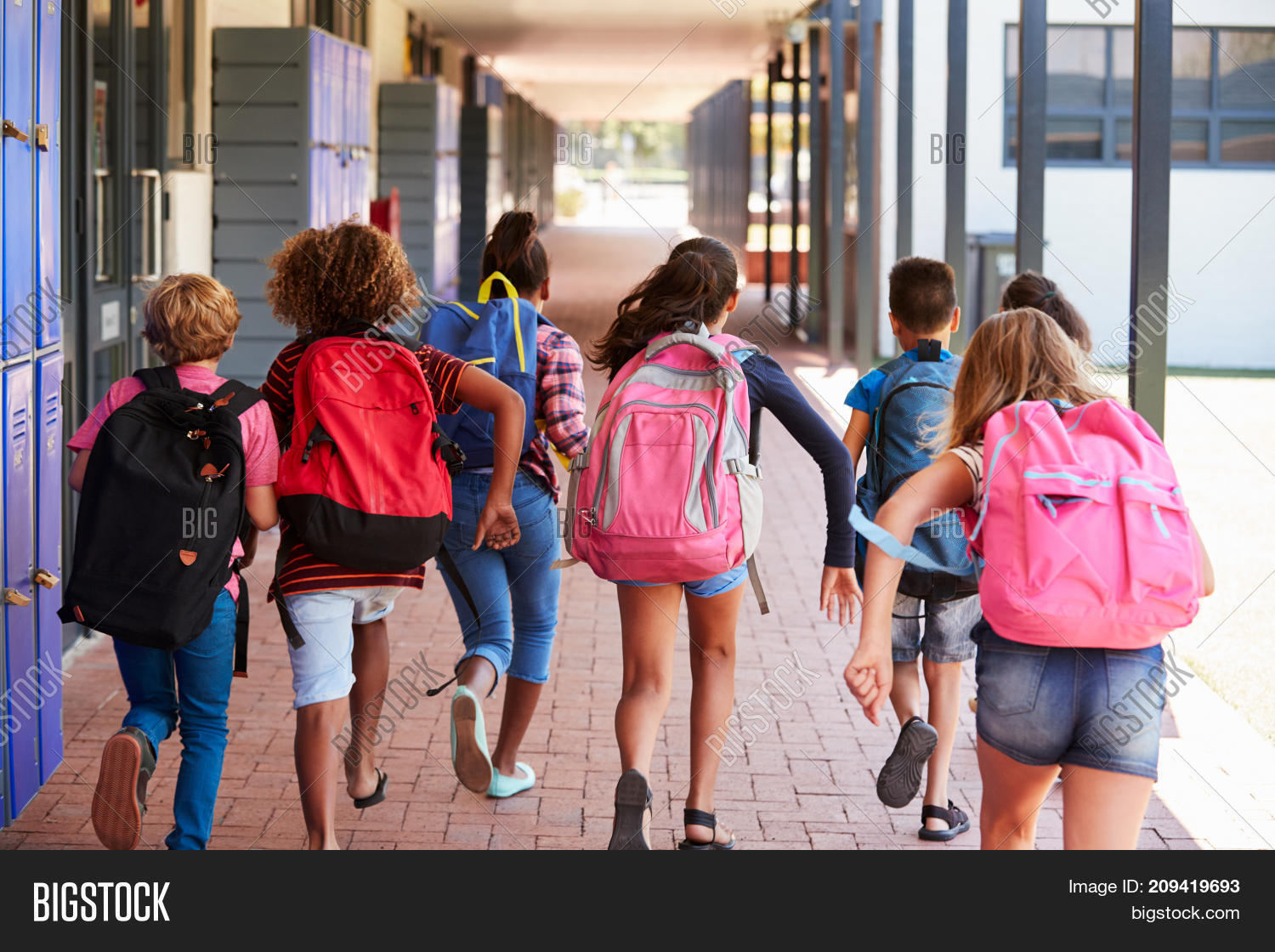 School Kids Running Image & Photo (Free Trial) | Bigstock
