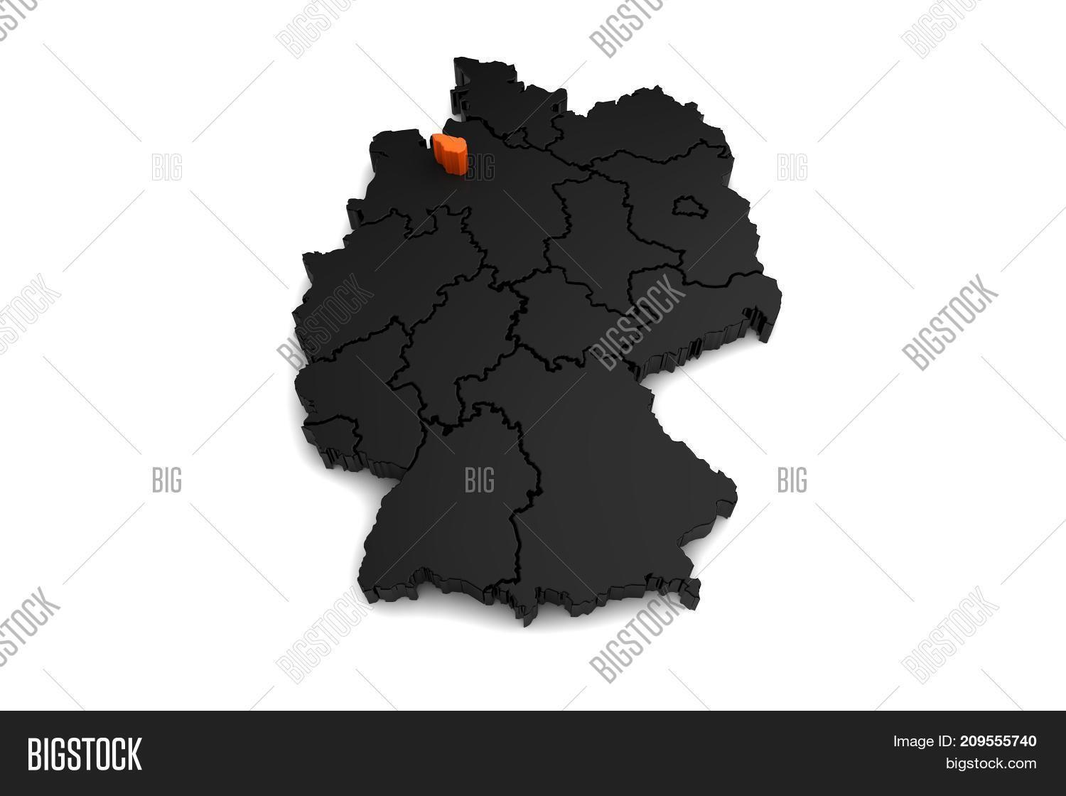 Black Germany Map, Image & Photo (Free Trial) | Bigstock